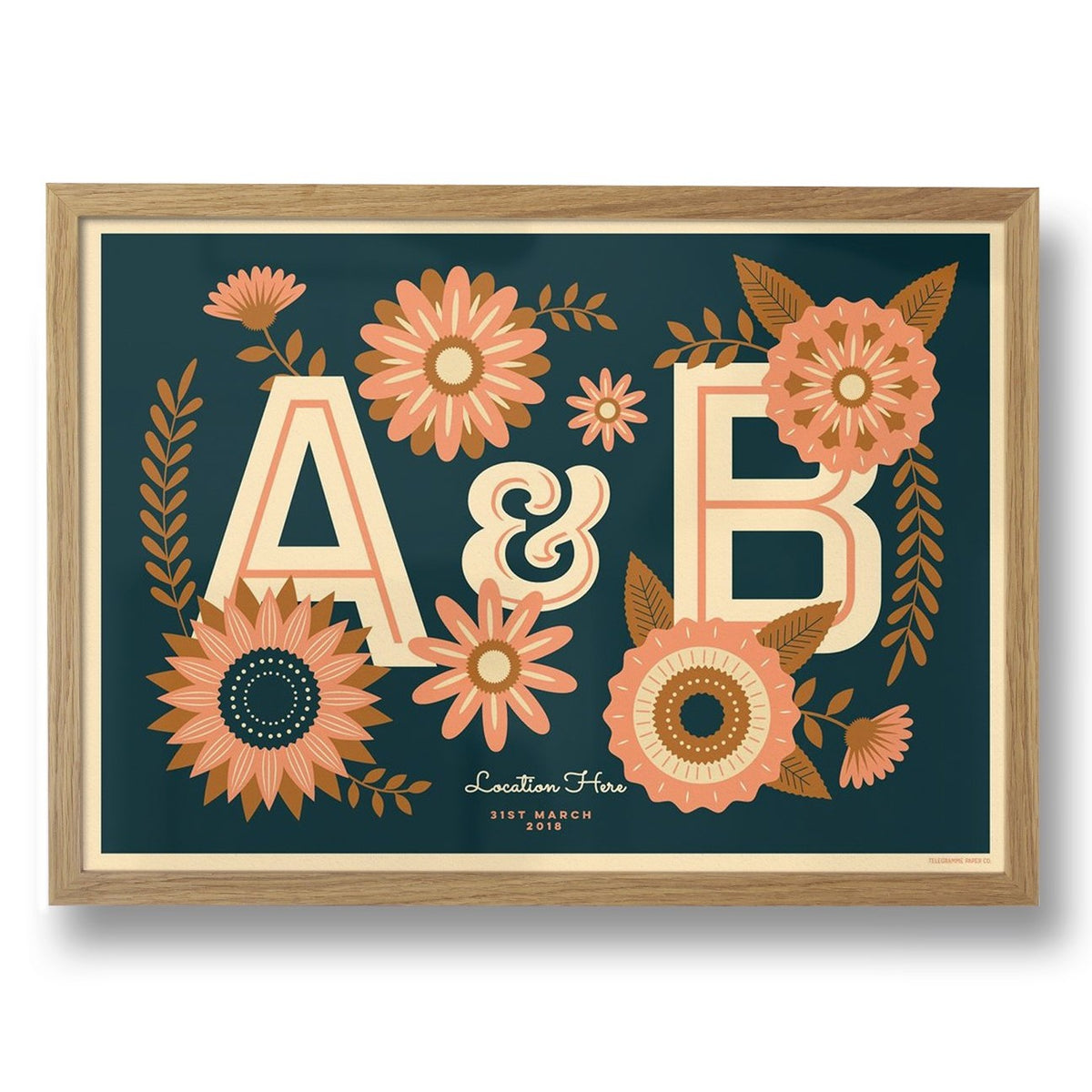 INITIALS PERSONALISED PRINT – Telegramme Paper Co.