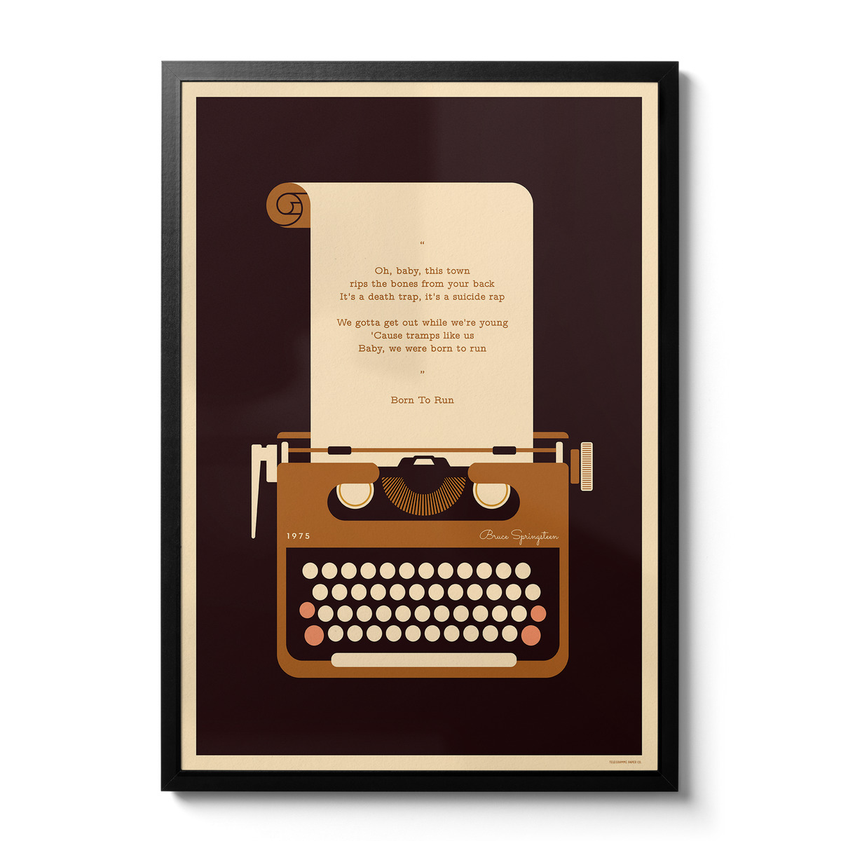 Typewriter Personalised Print – Telegramme Paper Co.