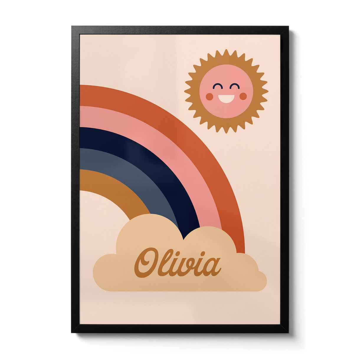 Rainbow Name Personalised Print - portrait – Telegramme Paper Co.
