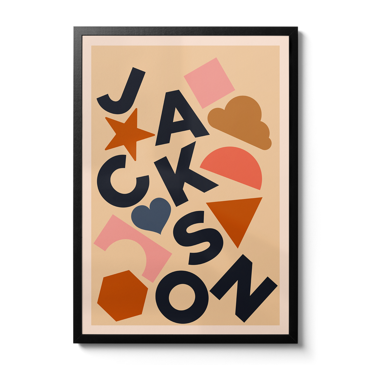 Tumble Name Personalised Print - Light – Telegramme Paper Co.